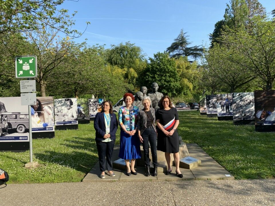 Dr. Andrea Ammon attended the 76th World Health Assembly