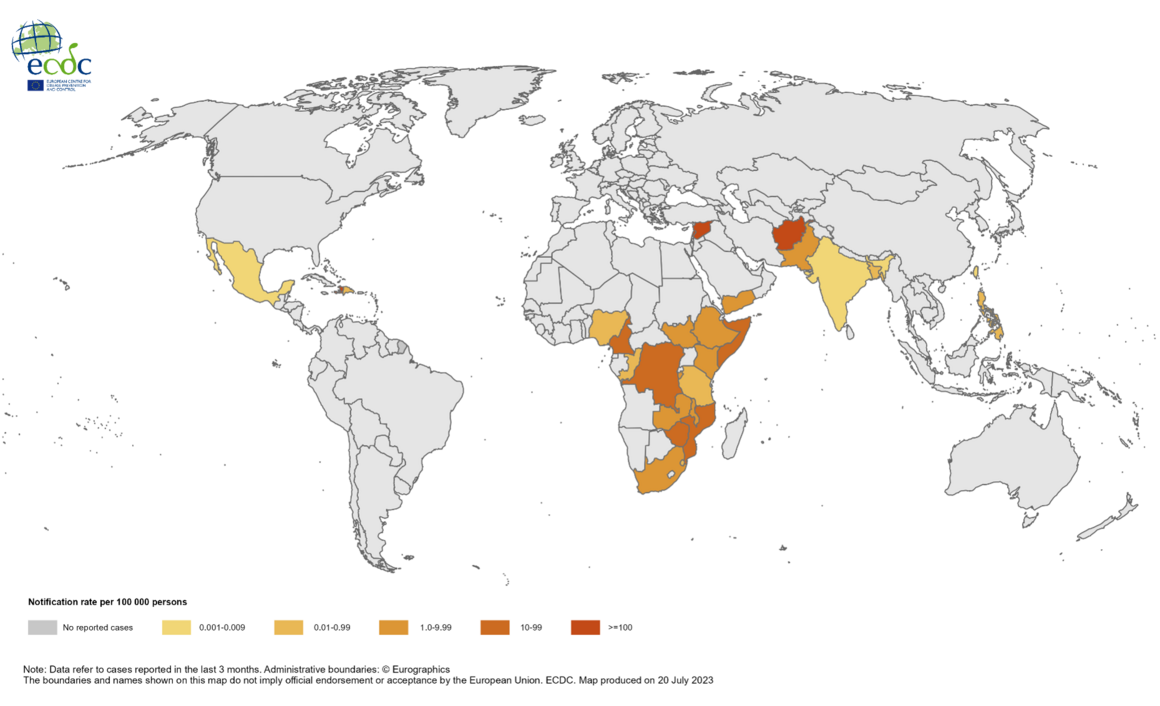 Cholera worldwide overview